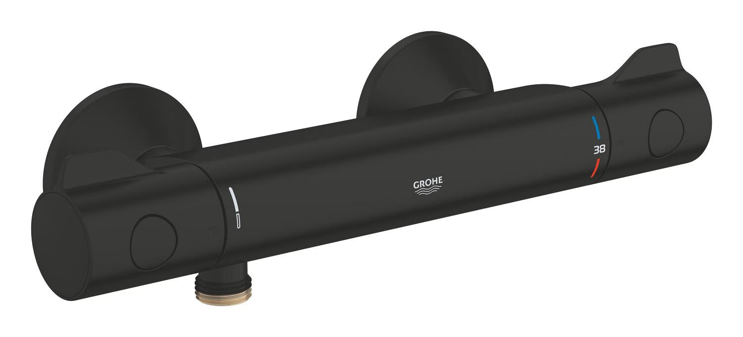 Термостат для душа Grohe Grohtherm 800, матовый чёрный 1022022430