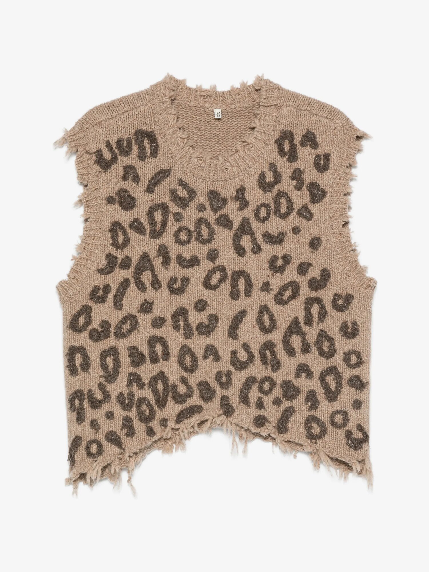 Топ R13 Leopard-pattern top
