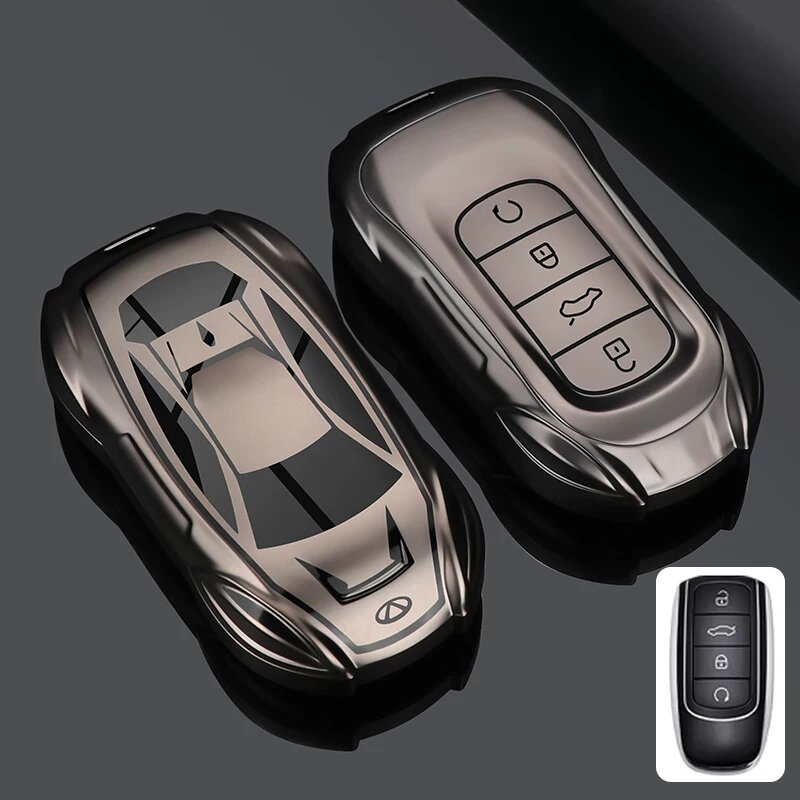 Матовый огненный брелок с одиночной раковиной для ключа автомобилей Chery