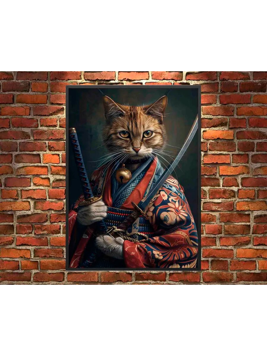 Као Мани Кот-самурай 1, Плакат 30x42см