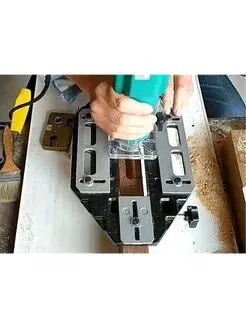 Кондуктор для врезки петель и замков в двери / столярные