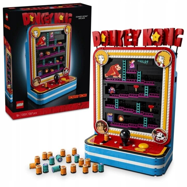 Конструктор LEGO Super Mario - Игровой автомат Donkey Kong 1367 эл. - Лего 72051