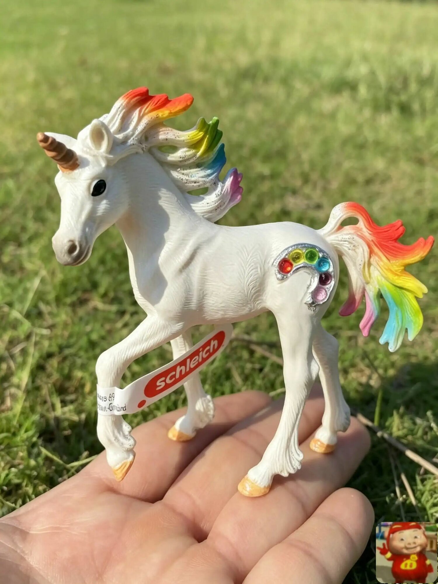Фигурка единорога Schleich Bayala, маленькая коллекционная игрушка с блестками для детей