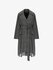 Пальто WEEKEND Checked fringed coat, размер 40, grey