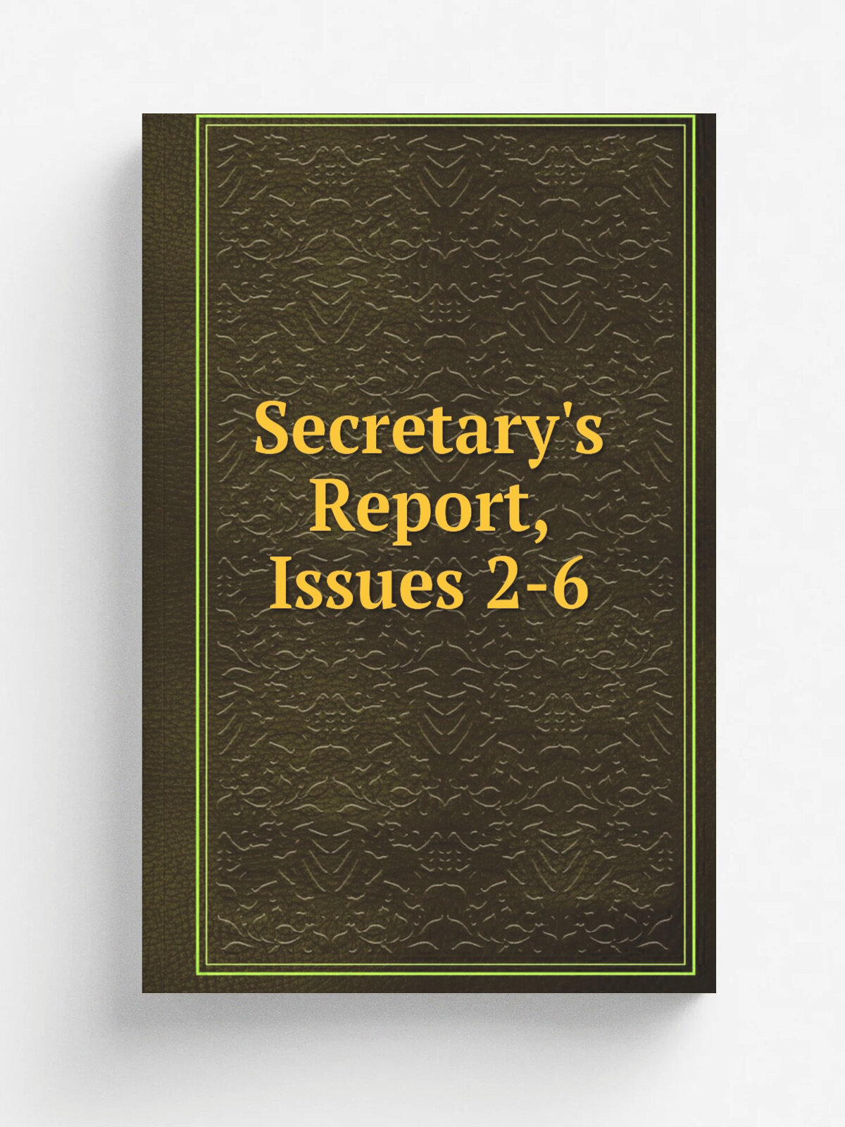 Secretary's Report, Issues 2-6