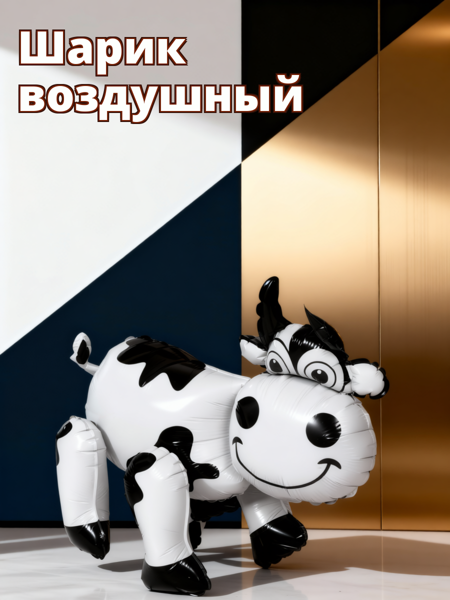 Весёлые Баллоны В Форме Коровы Для Декора Праздников И Тематических Вечеринок Размер 62.00X54.00X0.20Cm