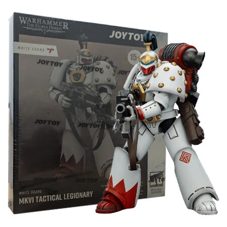 Коллекционная фигурка 1/18 JoyToy - Warhammer 40000 - Легионер Белых Шрамов (JT03356)