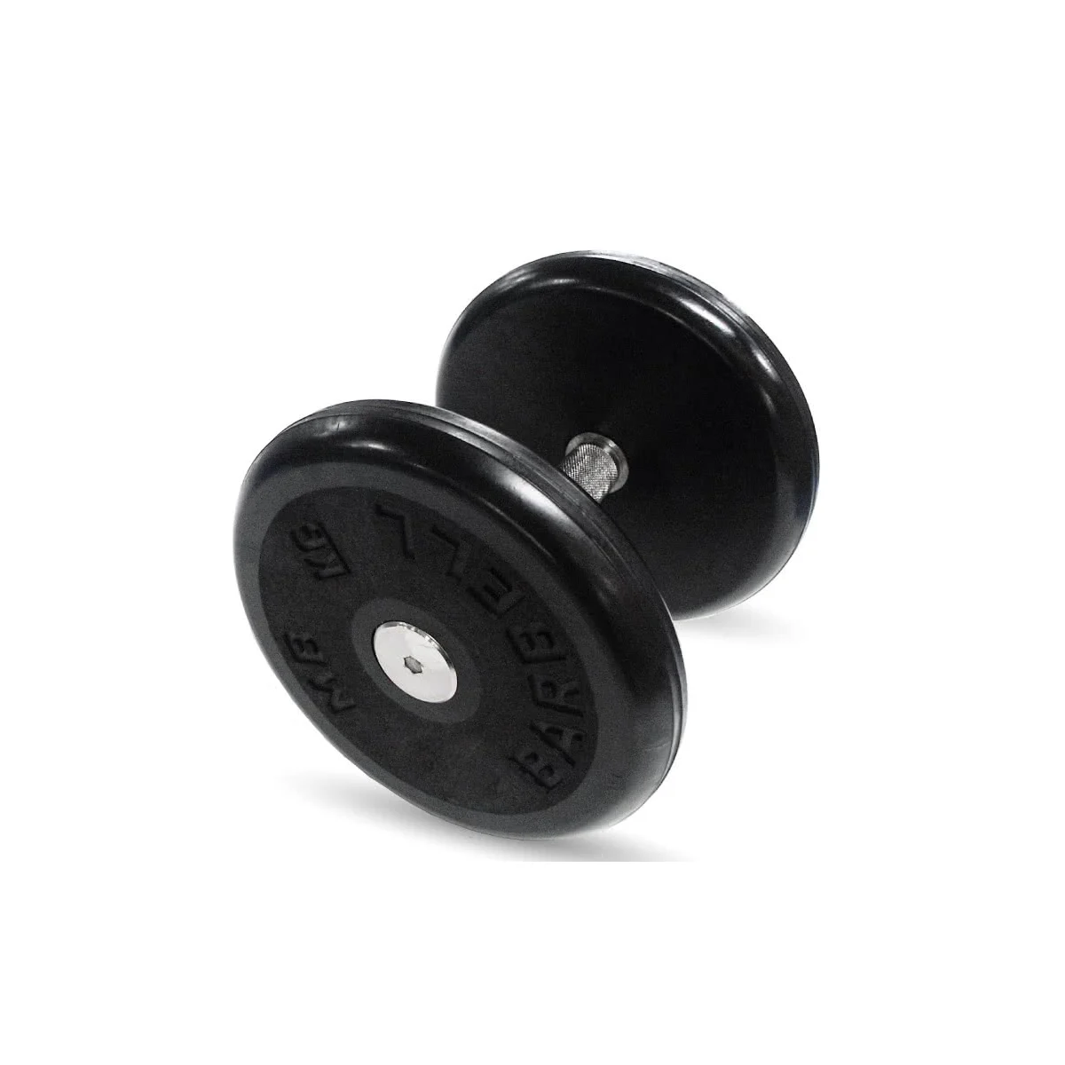 Гантель Barbell классик 15 кг с вращающейся ручкой, хром/черный