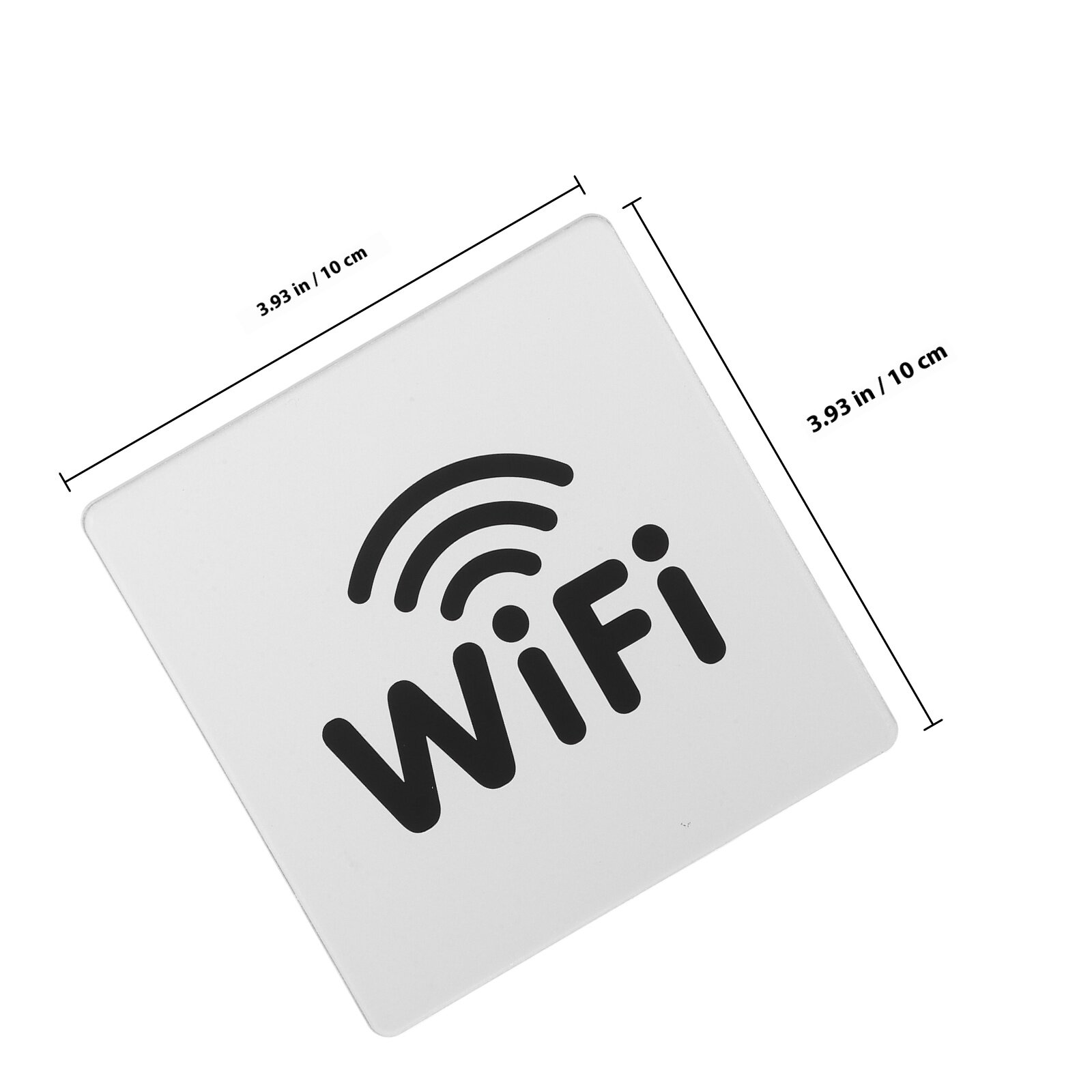 Самоклеящаяся Акриловая Табличка WiFi 10x10x0 3 См Для Кафе Отеля И Ресторана
