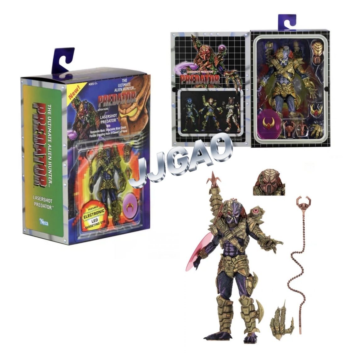 Фигурки NECA, Железный Воин: Лазерный старейшина, подвижная модель в масштабе 7 дюймов