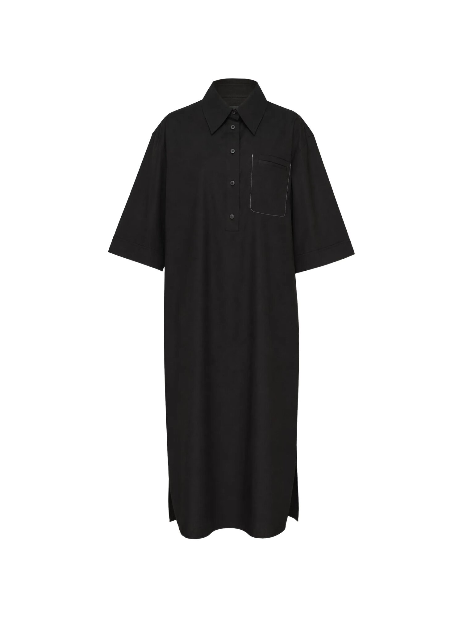 Платье LEE MATHEWS Contrast-stitch midi shirt dress
