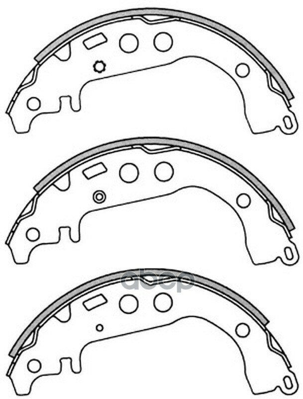 Колодки тормозные барабанные задние к-т TOYOTA COROLLA 1.5 2001 - 2004 TOYOTA VITZ 1.0 2006 - по на SB Nagamochi арт. bs21342
