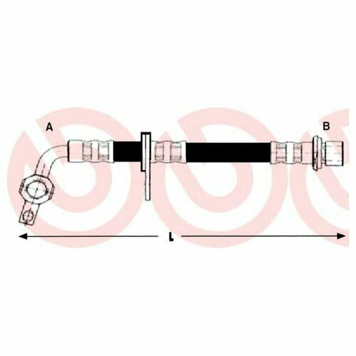 Шланг тормозной Brembo T83095 для Lexus LX; Toyota Land Cruiser