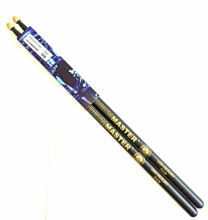 Барабанные палочки DRUMMASTER 5A BLACK&GOLDEN