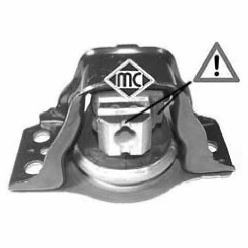 Опора двигателя Metalcaucho 04638 для Dacia Logan (2004-н. в.), Renault Logan (2007-н. в.), Renault Megane (2001-2012)