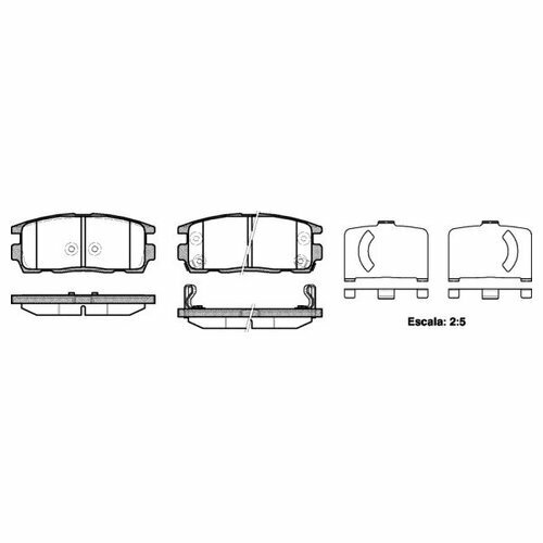 Комплект задних тормозных колодок Remsa 126012 для Chevrolet Captiva; Opel Antara