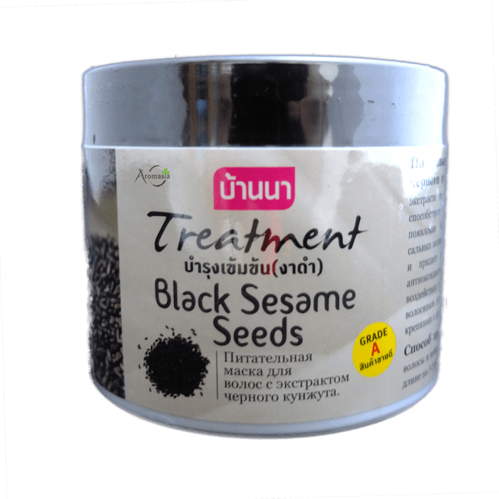 Маска Banna "Чёрный кунжут" для восстановления тёмных волос 300 мл.