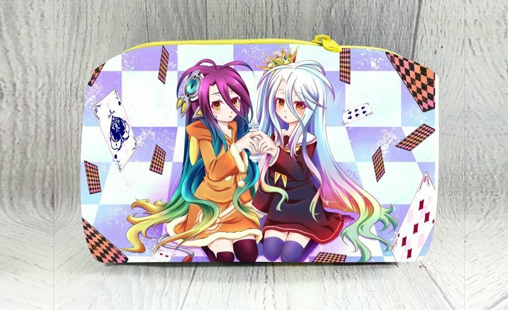 Пенал мягкий Нет игры - нет жизни, No Game No Life №19