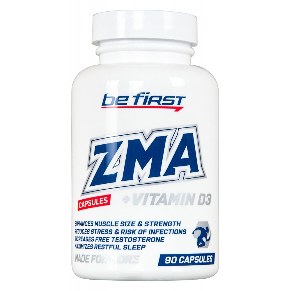 Be First ZMA + Vitamin D3, 90 капсул