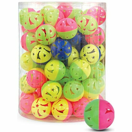 Игрушка для кошек Triol "Мяч-погремушка", d40мм (туба 84шт.)