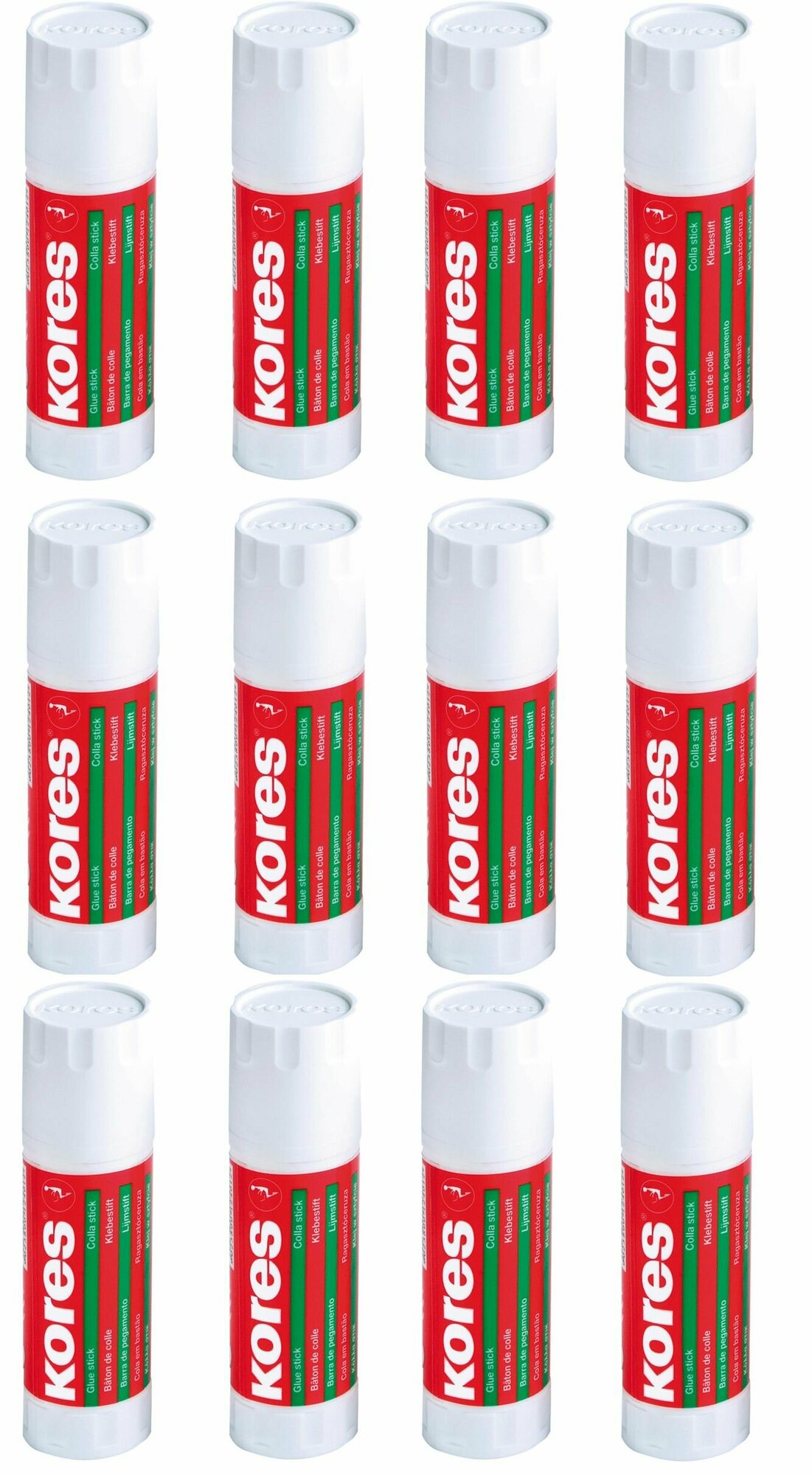 Kores Клей-карандаш, 8 г, 12 уп.