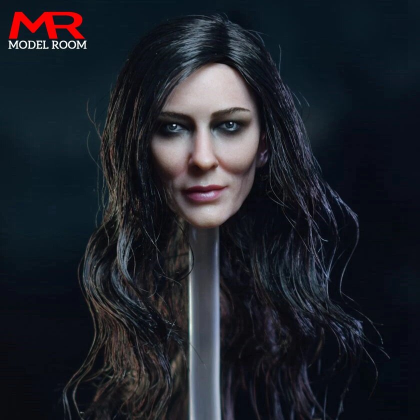 В наличии BY-ART BY-T9 1/6, голова богини смерти вера, лепка, голова блеска, резьба по головам, модель подходит для 12-дюймовых экшн-фигурок, кукол