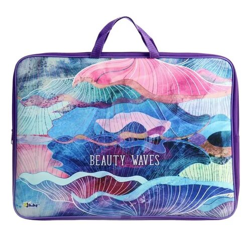 Папка сумка для рисунков и уроков технологии и труда А-3 на молнии с ручками