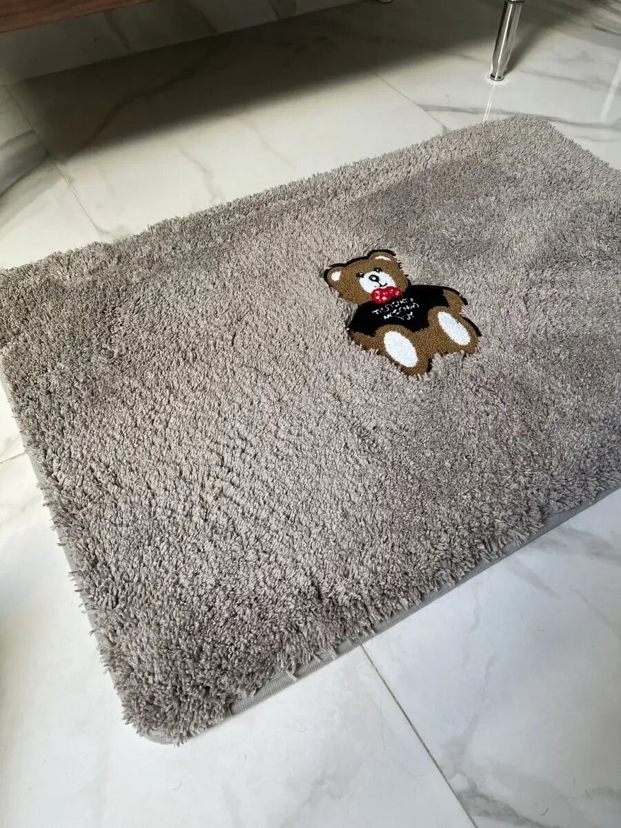 Коврик Natali's Carpets на пол для ванной и туалета 60х90 см