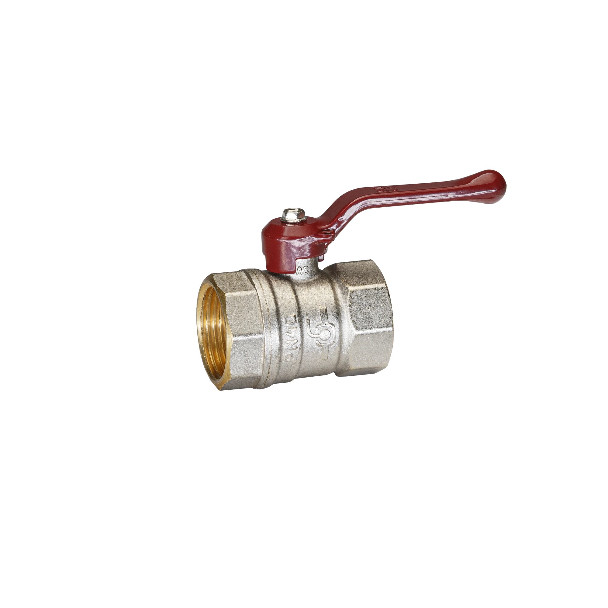 Кран шаровый латунный Temper 88. Вн-Вн. Рычаг.34. DN20 (3/4) PN40