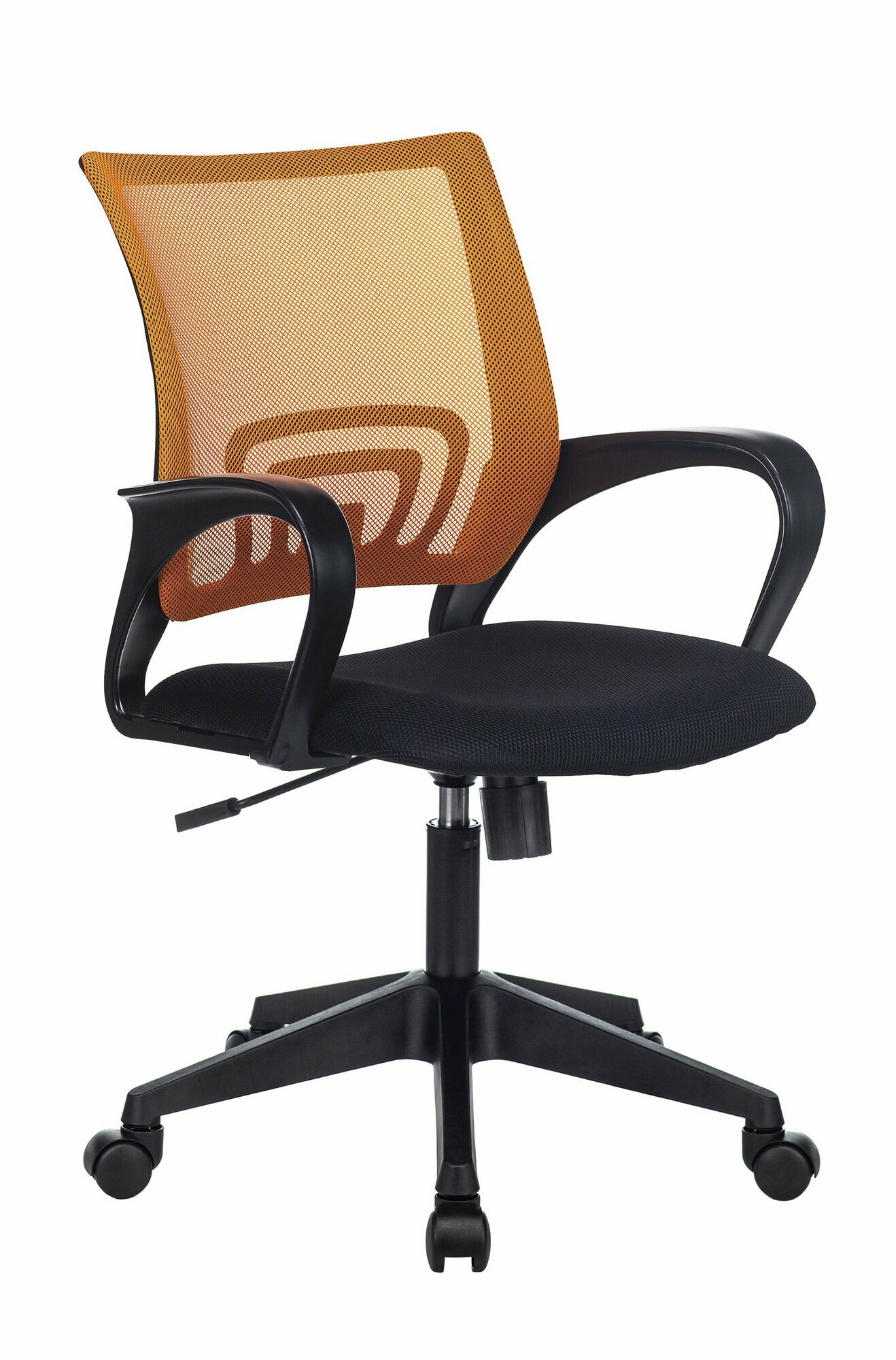 Кресло Бюрократ CH-695N/OR/TW-11 спинка сетка оранжевый TW-38-3 сиденье черный TW-11