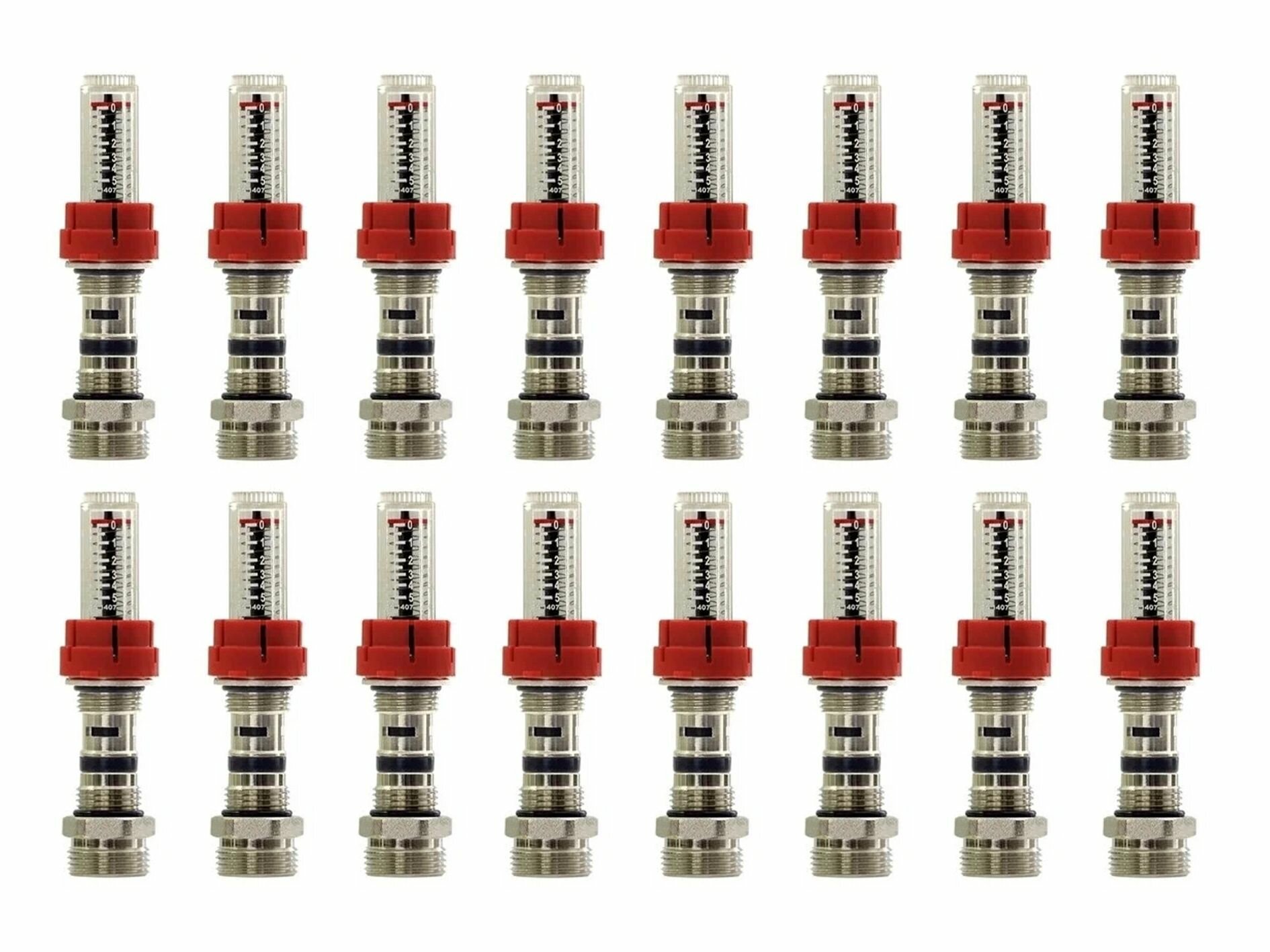 Расходомер для коллекторной группы с ниппелем 1/2"x3/4" под евроконус TIM M309-3 16шт