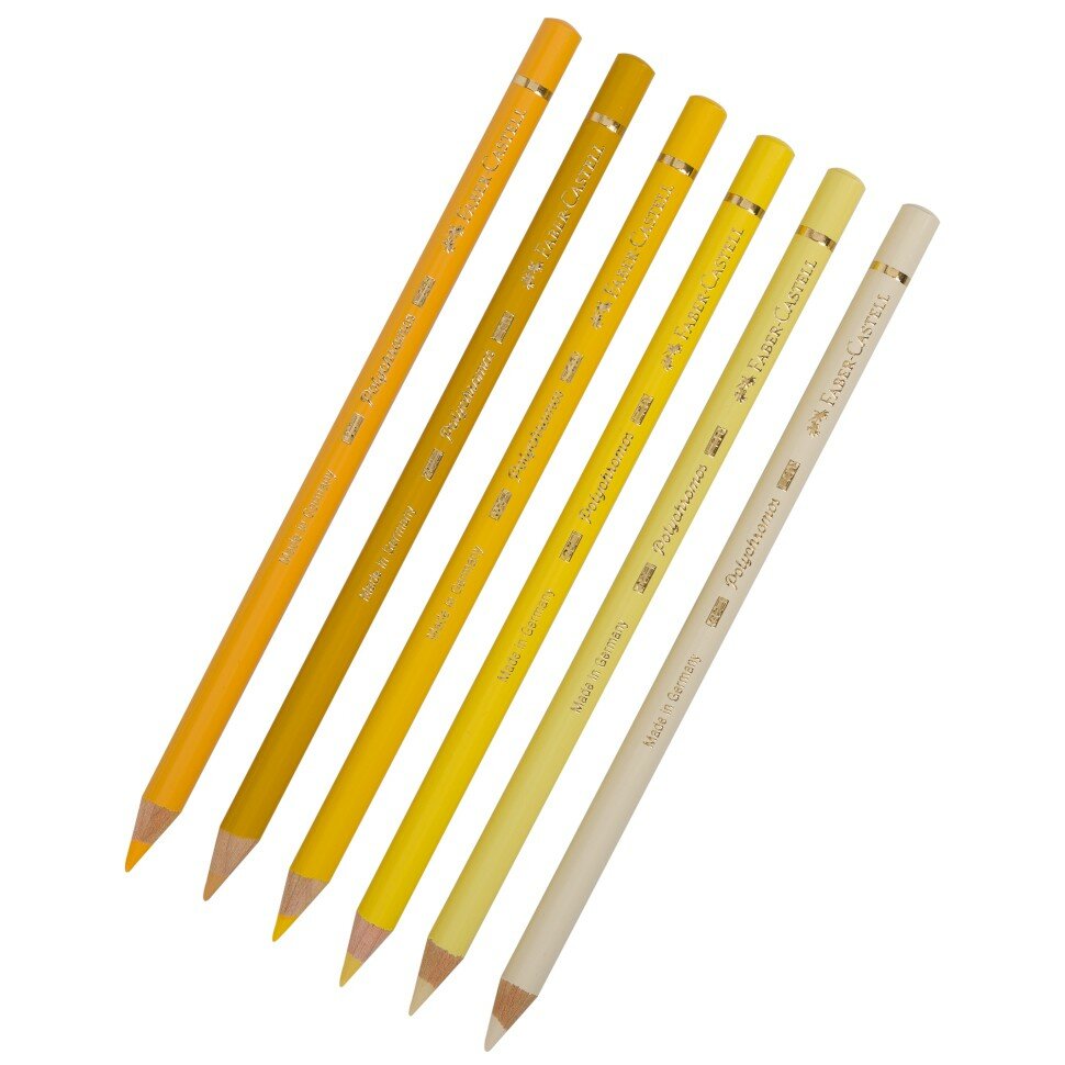 Карандаш № 103,102,106,107,108,184, комплект 6 штук, Polychromos