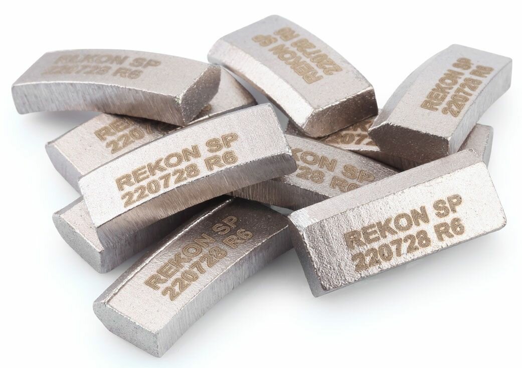 REKON Алмазный сегмент SOFT Pro (R6:24x4.0x10) для алмазных коронок D92-126, 10 штук