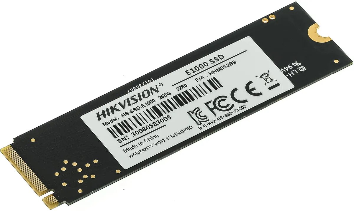 SSD накопитель Hikvision HS-SSD-E1000/256G 256ГБ, M.2 2280, PCI-E 3.0 x4, NVMe, M.2
