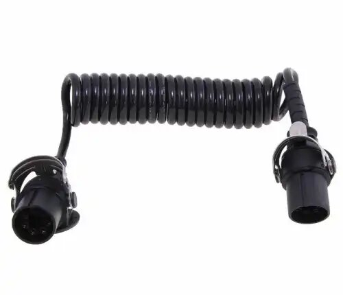 Кабель спиральн ABS/EBS7/7 полюсовLmax= 4000. пласт, с 2 штекерами24V ISO7638, ISO4091