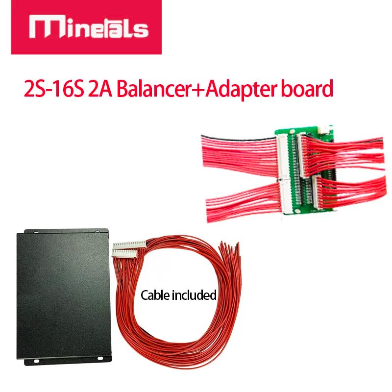 Активный балансир Jikon для литий-ионных аккумуляторов 2-16S 16S 2A and Adapter