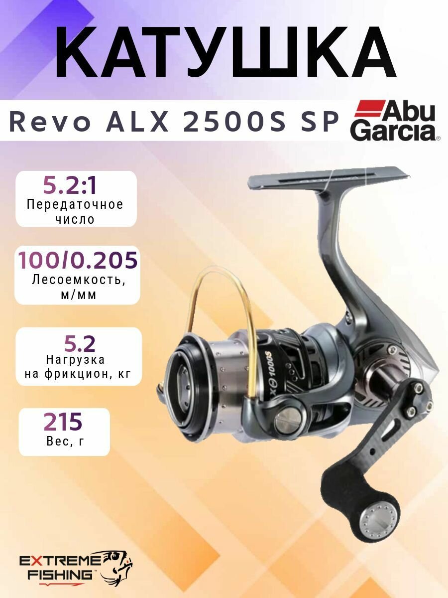 Катушка спиннинговая Abu Garcia Revo ALX 2500S SP Reel, безынерционная