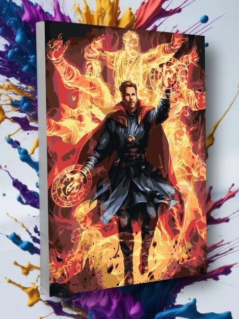 Картина по номерам Доктор Стрендж Мстители Марвел 40х50