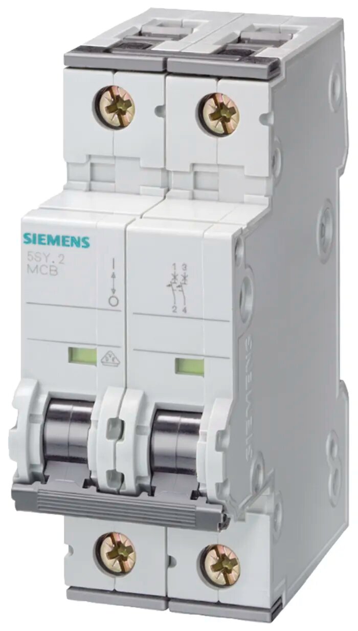 Автоматический выключатель Siemens 5SY5206-7 2 А 380-400V AC