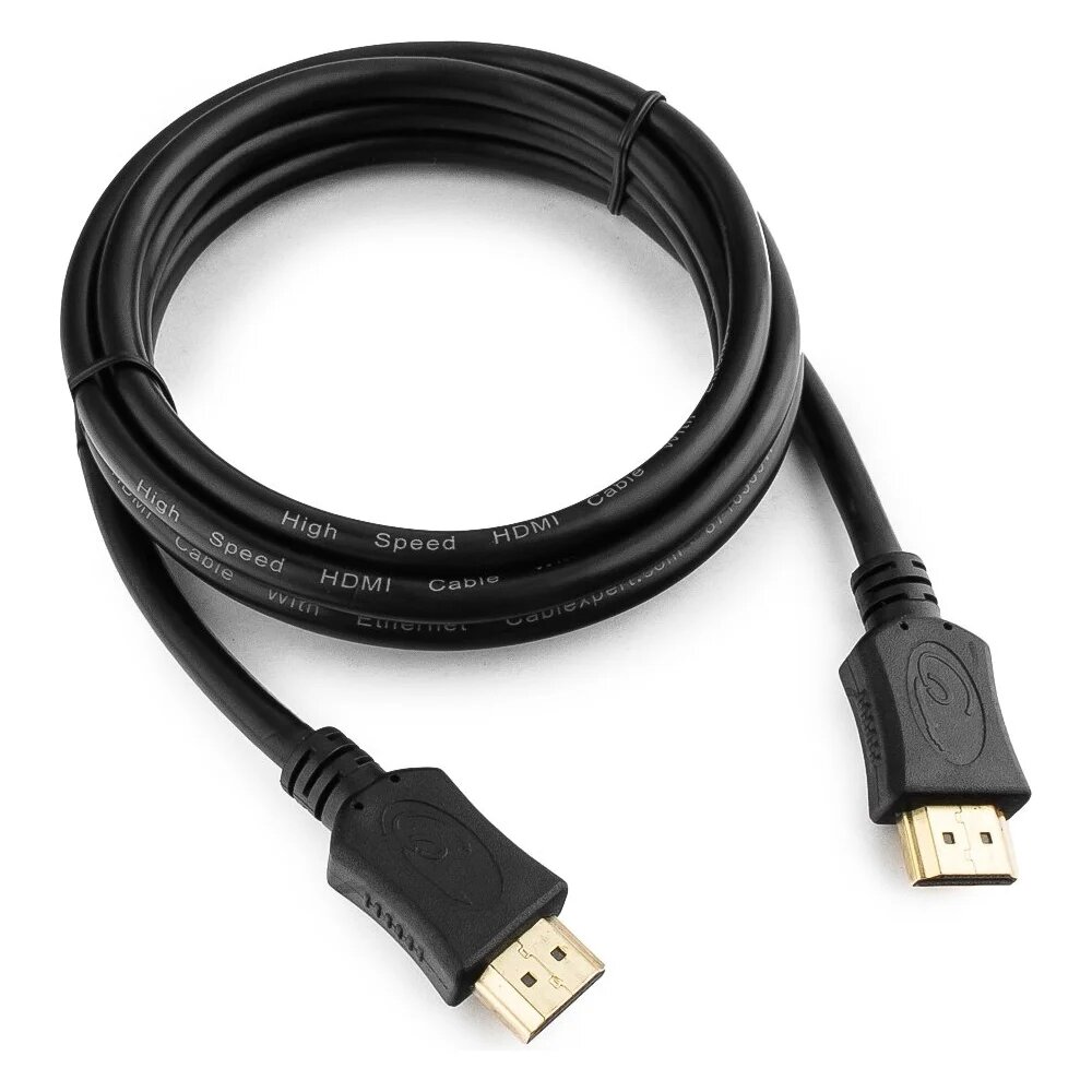 Кабель Cablexpert HDMI 19M/19M, v2.0, Light, позол. разъемы, экран, 1.5м, черный, пакет, CC-HDMI4L-1.5M