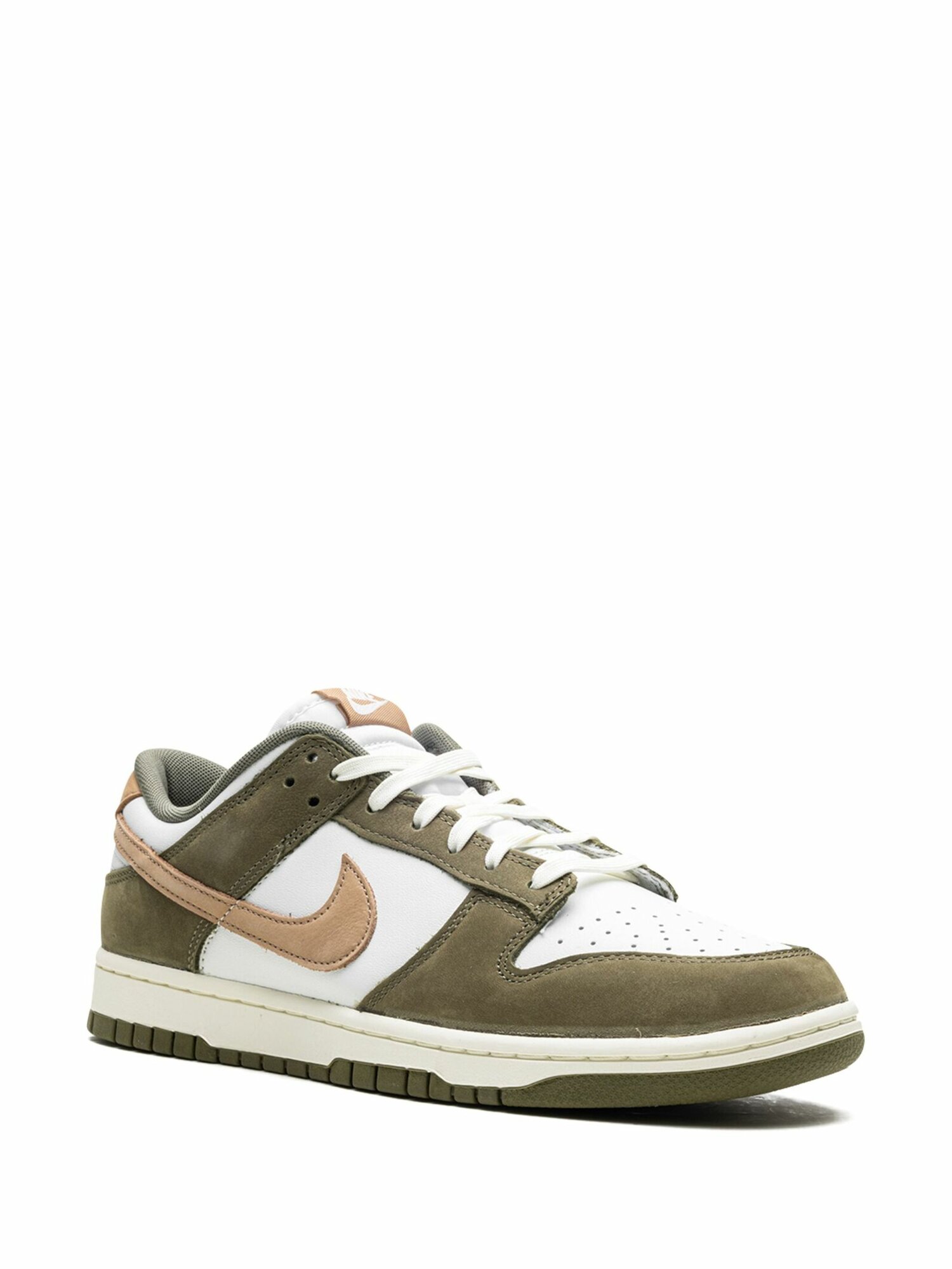 Кроссовки NIKE Dunk Low Medium Olive, размер 13 US, зеленый, — фото 1