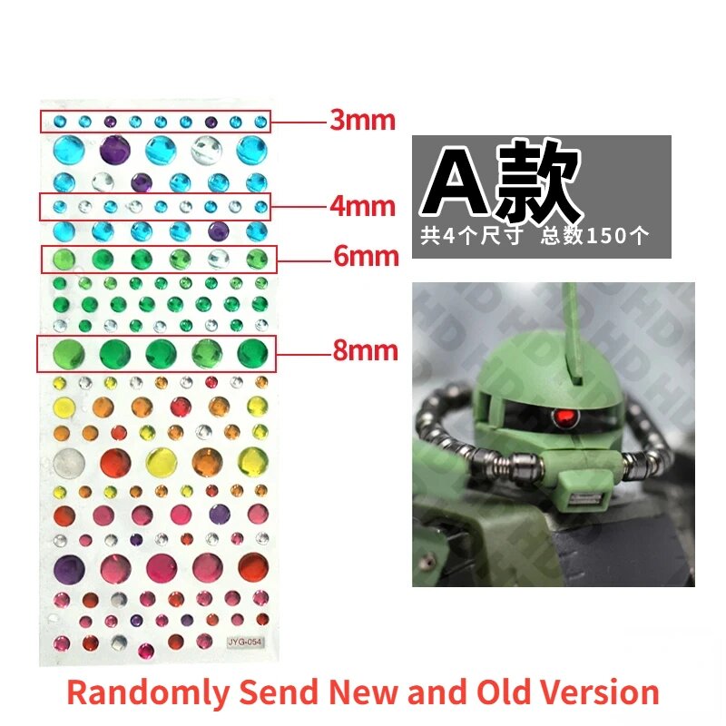 Набор наклеек Zaku Eye для моделирования type A eye decal