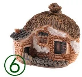 Миниатюрный дом из полимера, Цвет: J