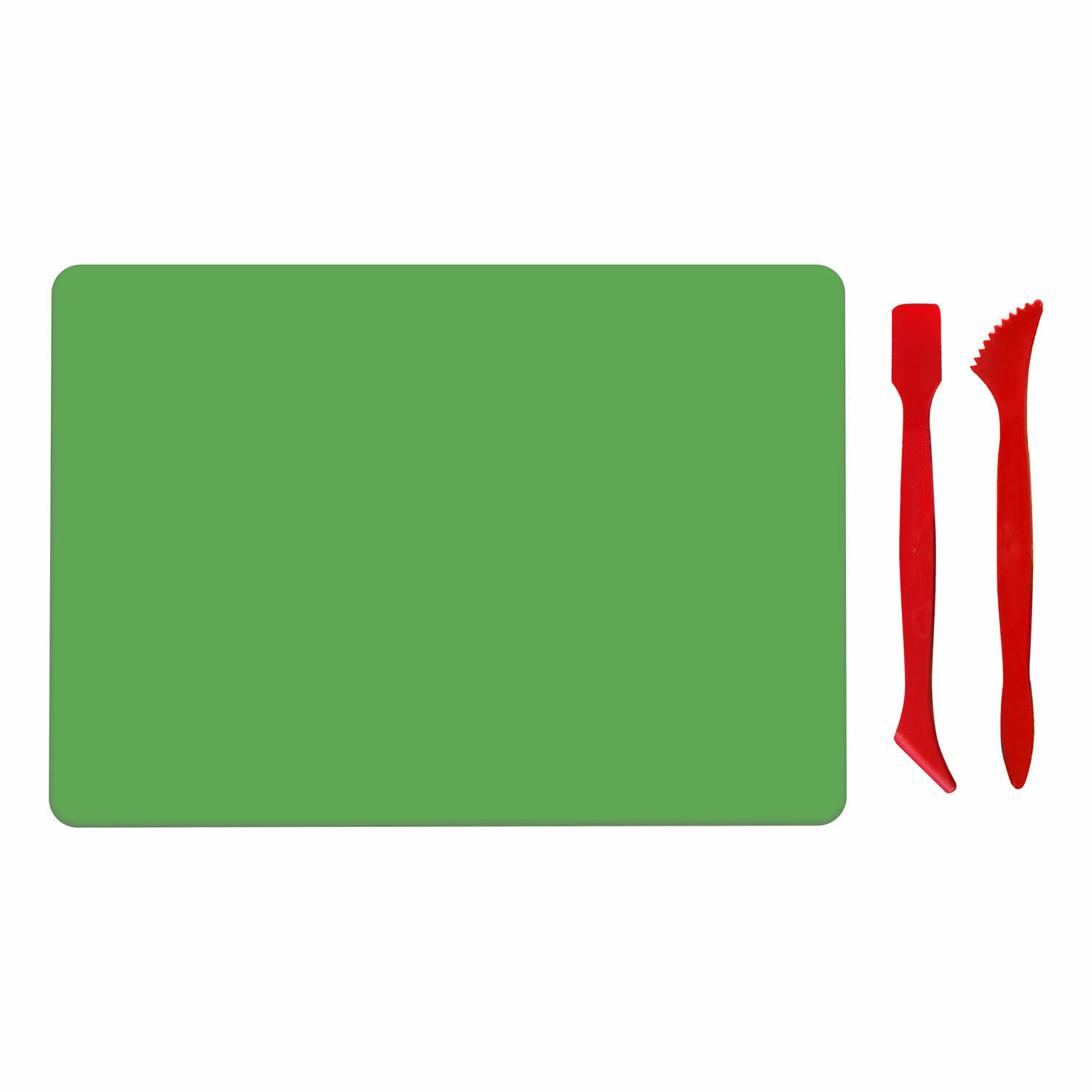 Упаковка 20 шт. Доска для лепки компактная с 2 стеками А5, 205х150 мм, зеленая, пифагор, 270559