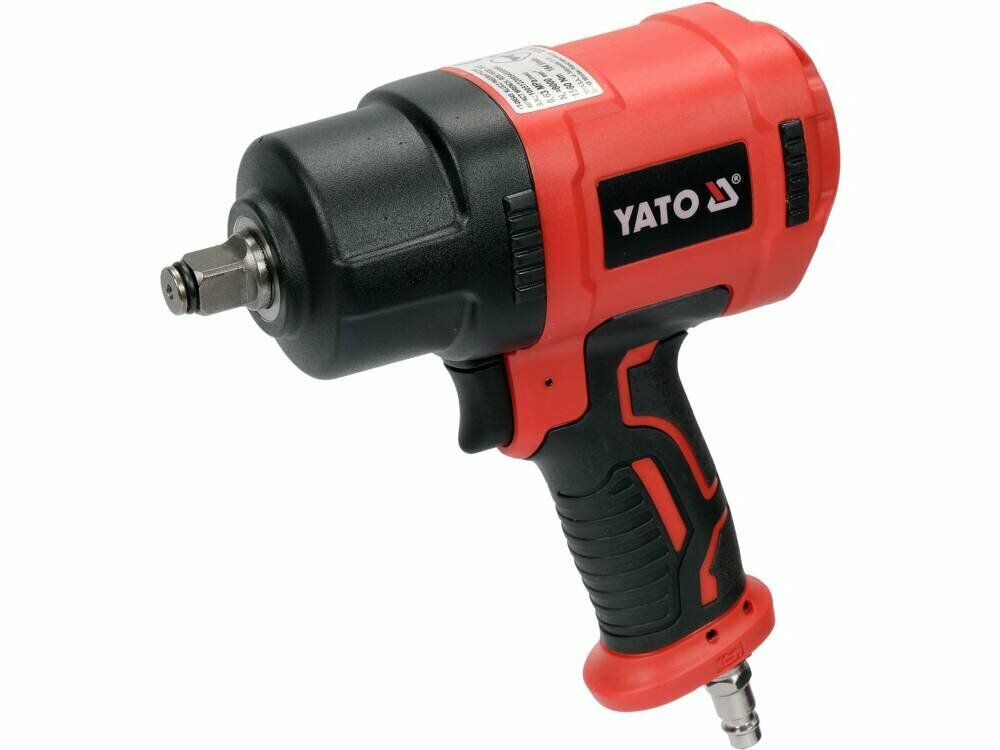 Пневмогайковерт YATO YT-09545, профессиональный, 1560Hм, 1/2", красный