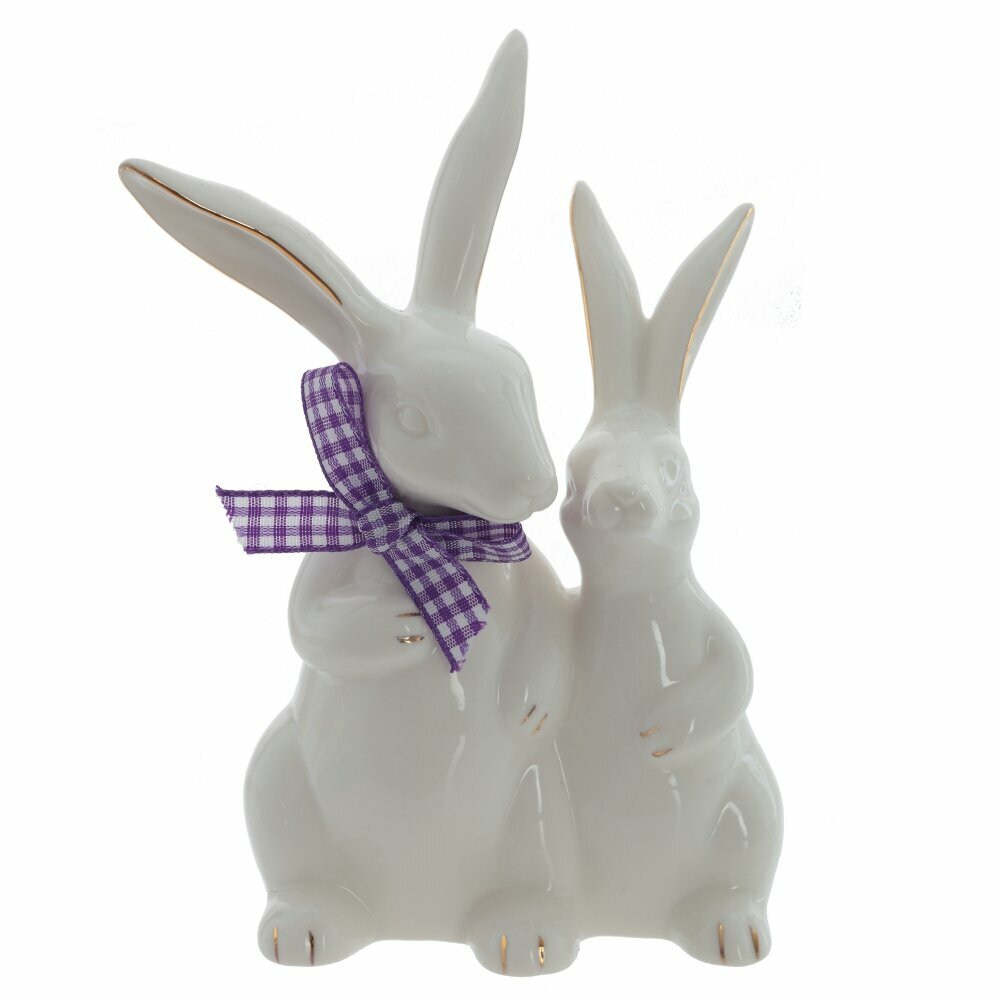 Статуэтка Зайцы, 10х6,5х14,5 см KSM-816097