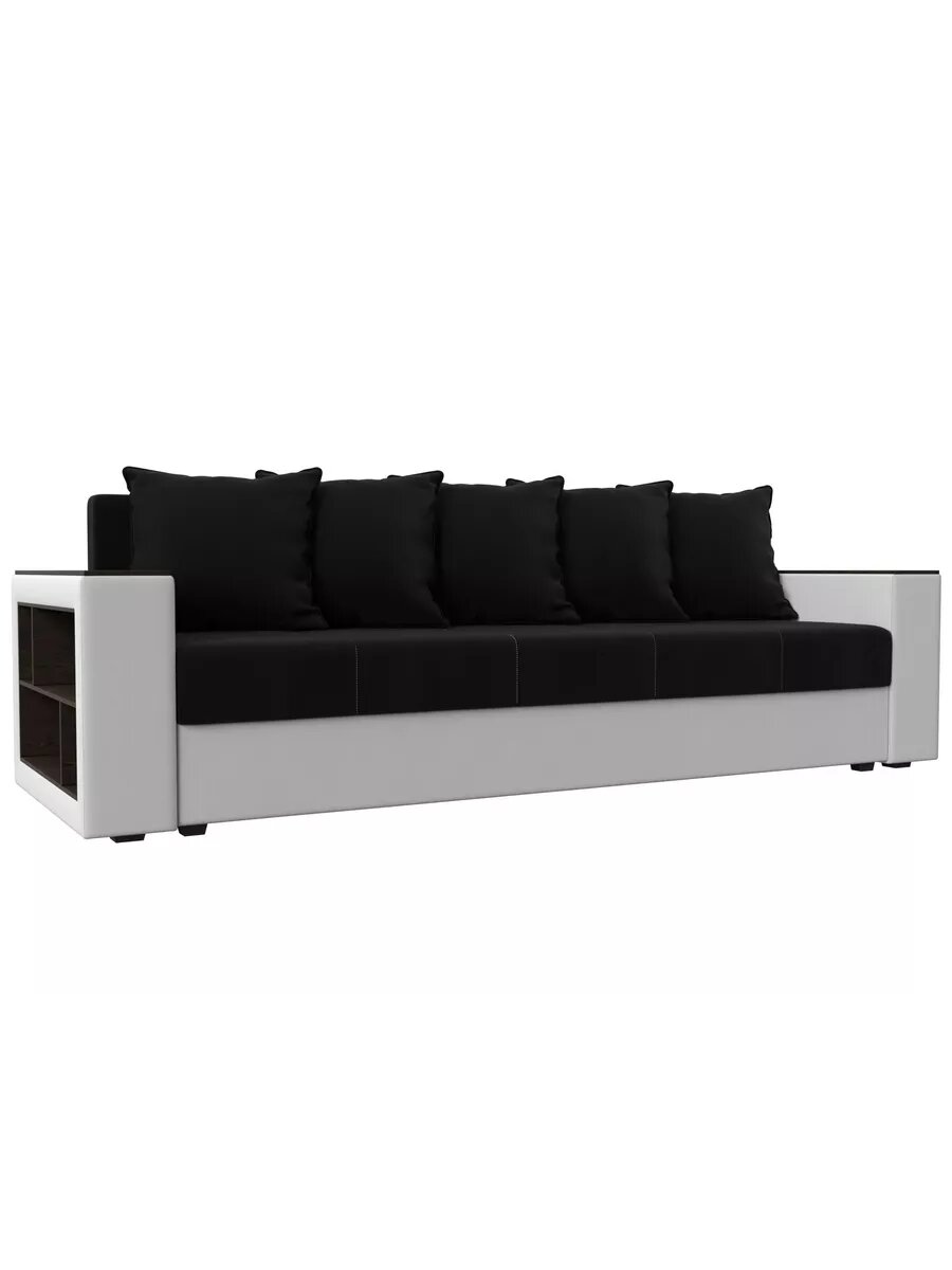 Диван прямой Дубай Лайт полки слева