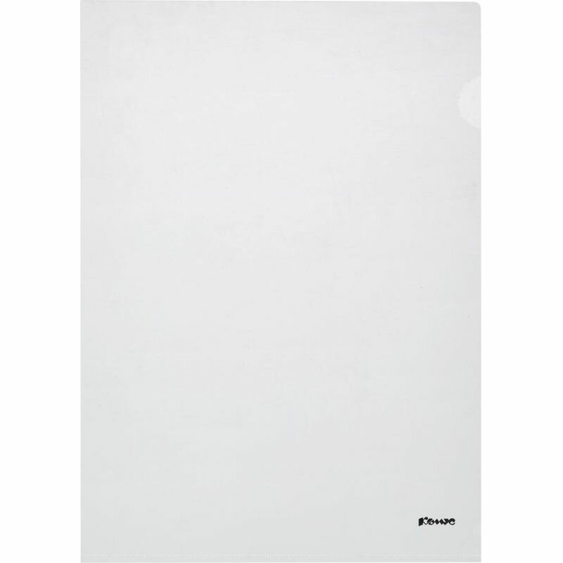 Папка-уголок Комус А4 180мкм (прозрачный)