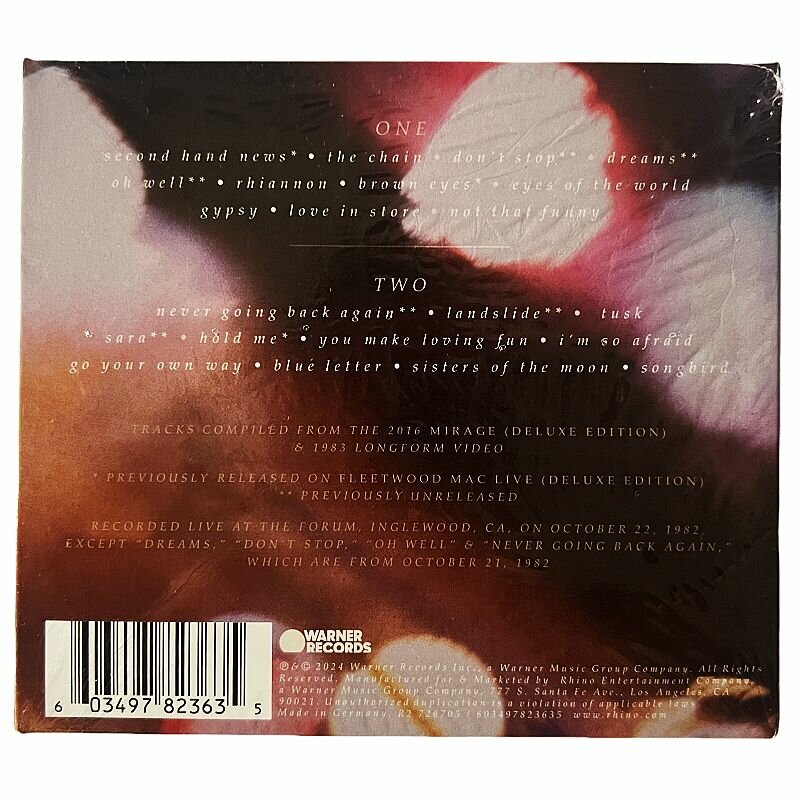 Музыка CD Fleetwood Mac - Mirage Tour '82 2 x CD, Album