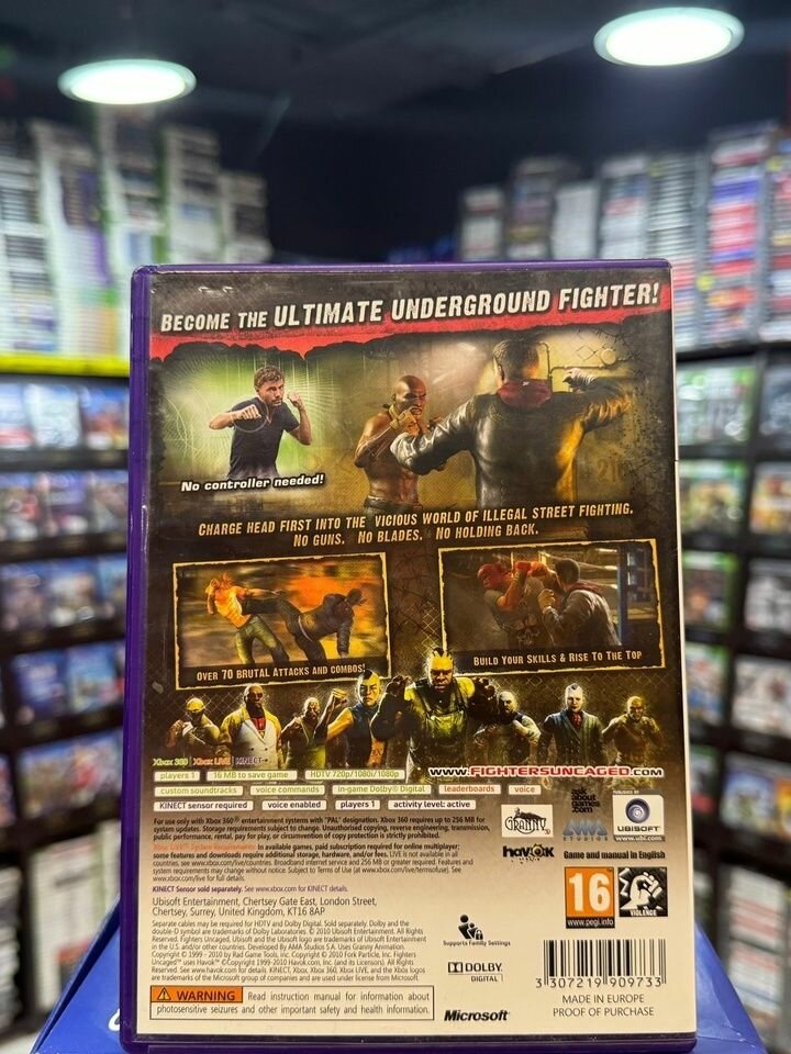 Игра Fighters Uncaged (Xbox 360) (Box) — фото 1